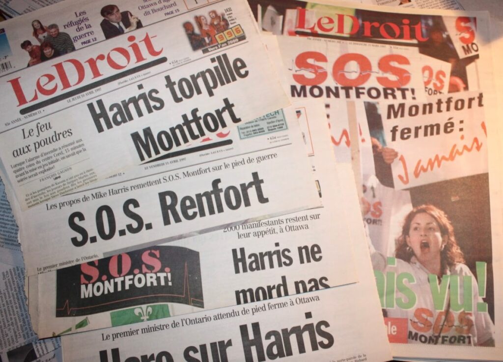 Il y a 24 ans, LeDroit s’est engagé à sauver Montfort | Journal Montfort